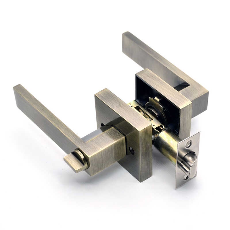 Room Door Handle Lock High-Grade Zinc Alloy Handle Lock Three-Pole ...