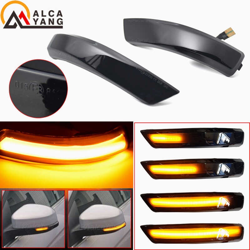 WD Amber LED Dynamic Turn Signal Side Marker Sequential Light Indicator ...