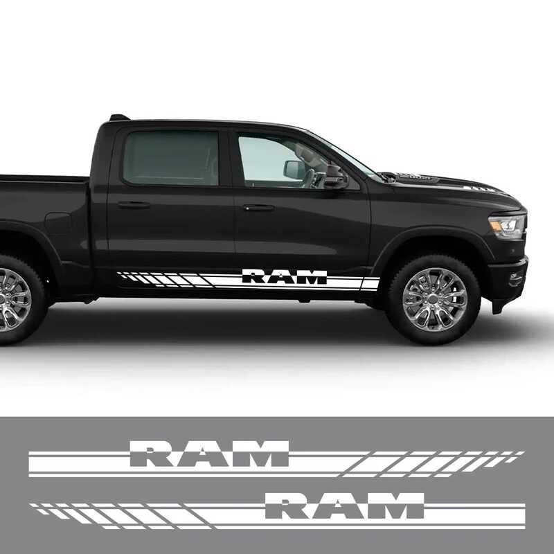 Pickup Door Side Skirt Stickers Para Sa Dodge RAM 1500 2500 3500 Rebel ...