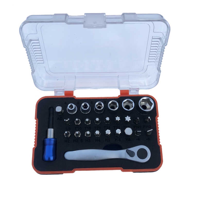 27 sa 1 Mini Ratchet Wrench Set gamit ang Screwdriver Bits & Socket ...