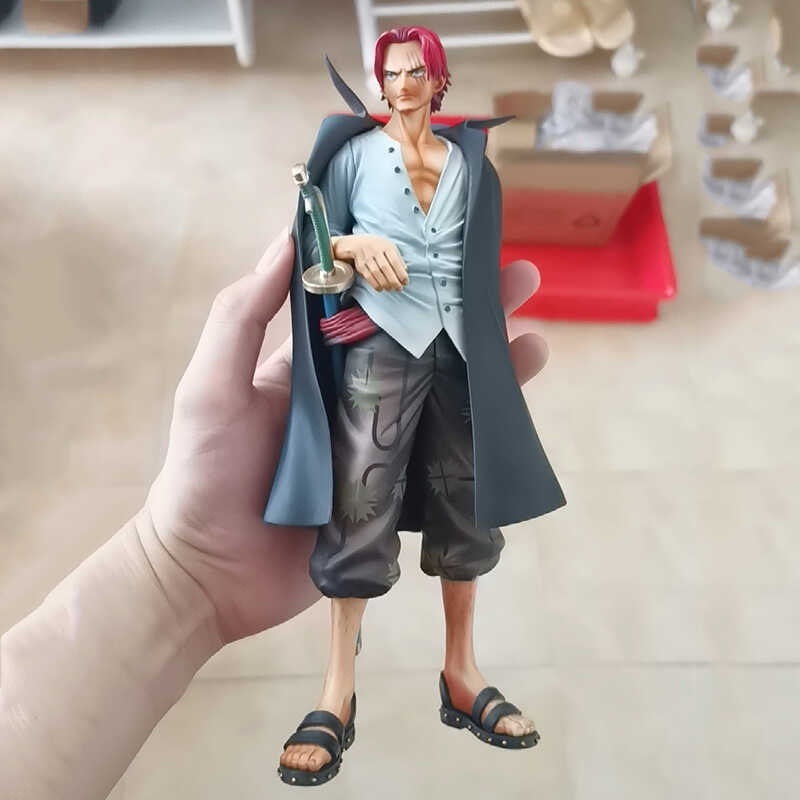 24Cm Anime One Piece Figures Shanks Standing Up Action Figure PVC ...