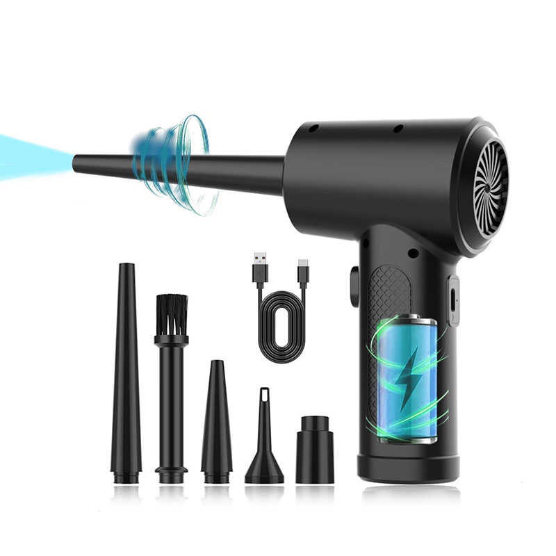 Wireless Air Duster 50000 RPM Dust Blowing Gun USB Compressed Air ...