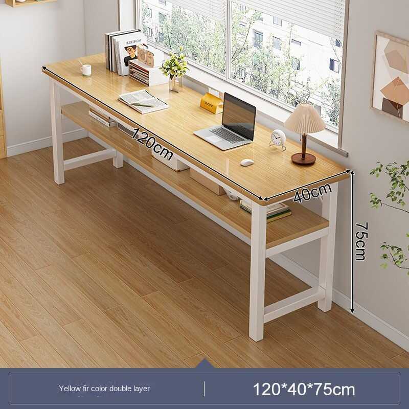Home Office Long Desk Computer Table Study Stands Multifunction Metal ...