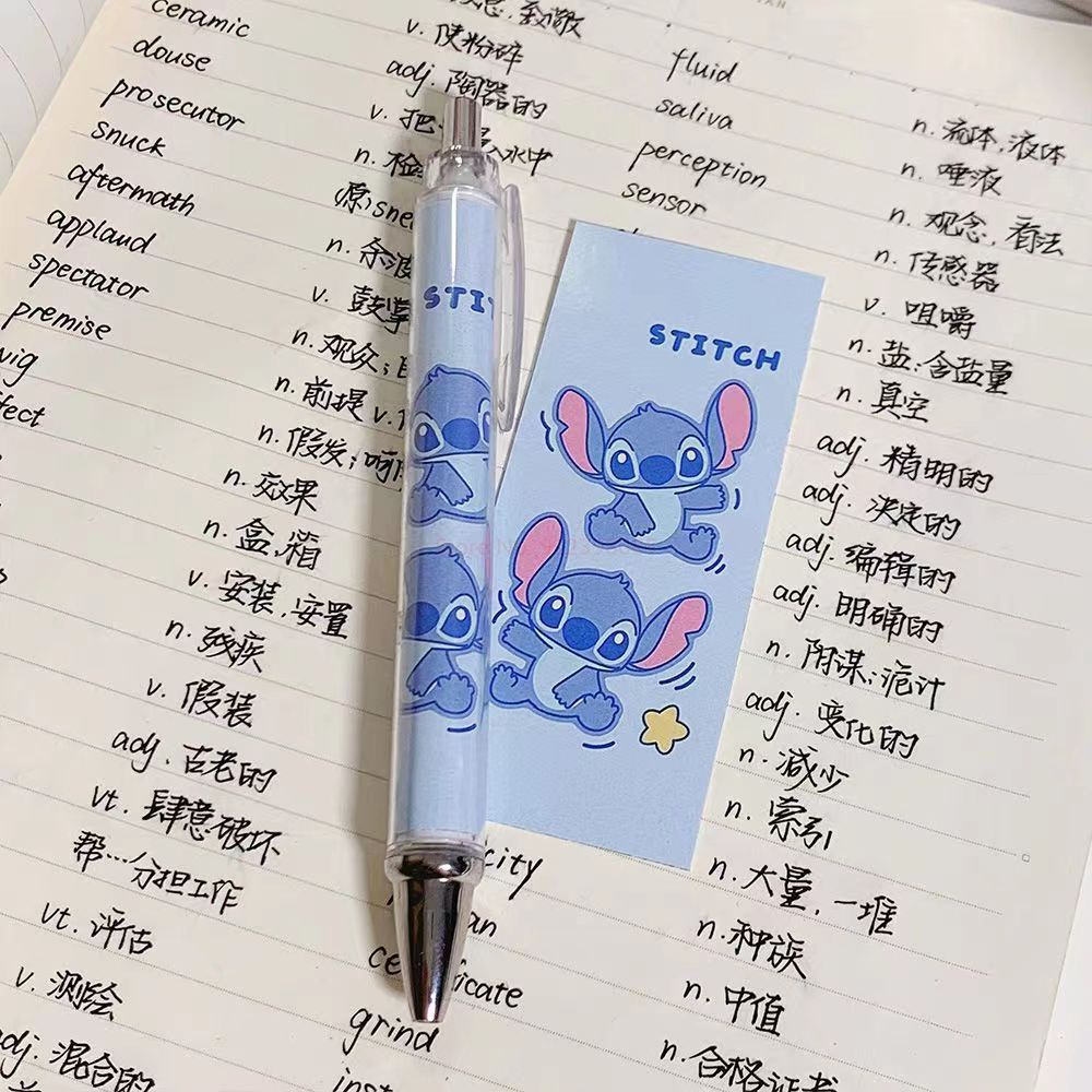 6pcs Disney Lilo Stitch Gel Pen Stitch Office Signature Pen Ballpoint ...