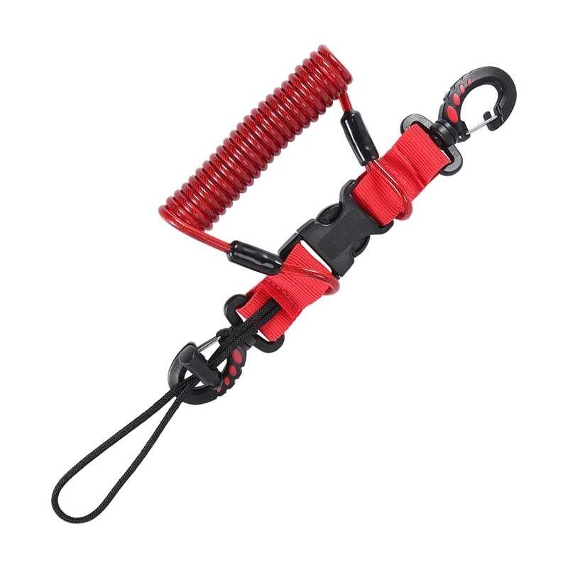 Scuba Diving Lanyard Coil Springs Camera Lanyard Spiral With Ring Dive ...