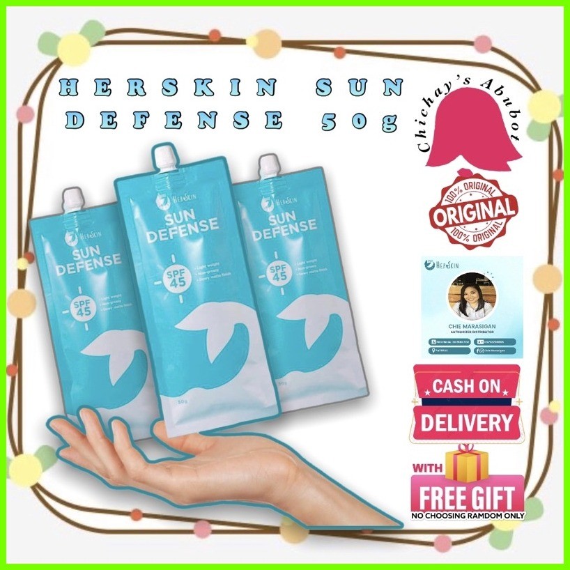 ♨ ☩ HERSKIN 50g SUNBLOCK/SACHET/Kath Melendez/kathryee/Shopee.ph ...