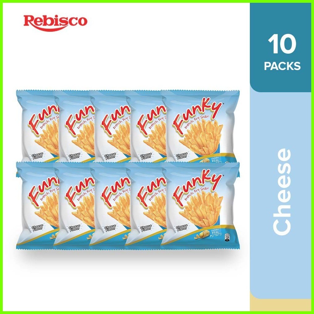 ۩ ⭐ Funky Potato Fries Funky Cheese 23g x 10Pcs | Shopee Philippines