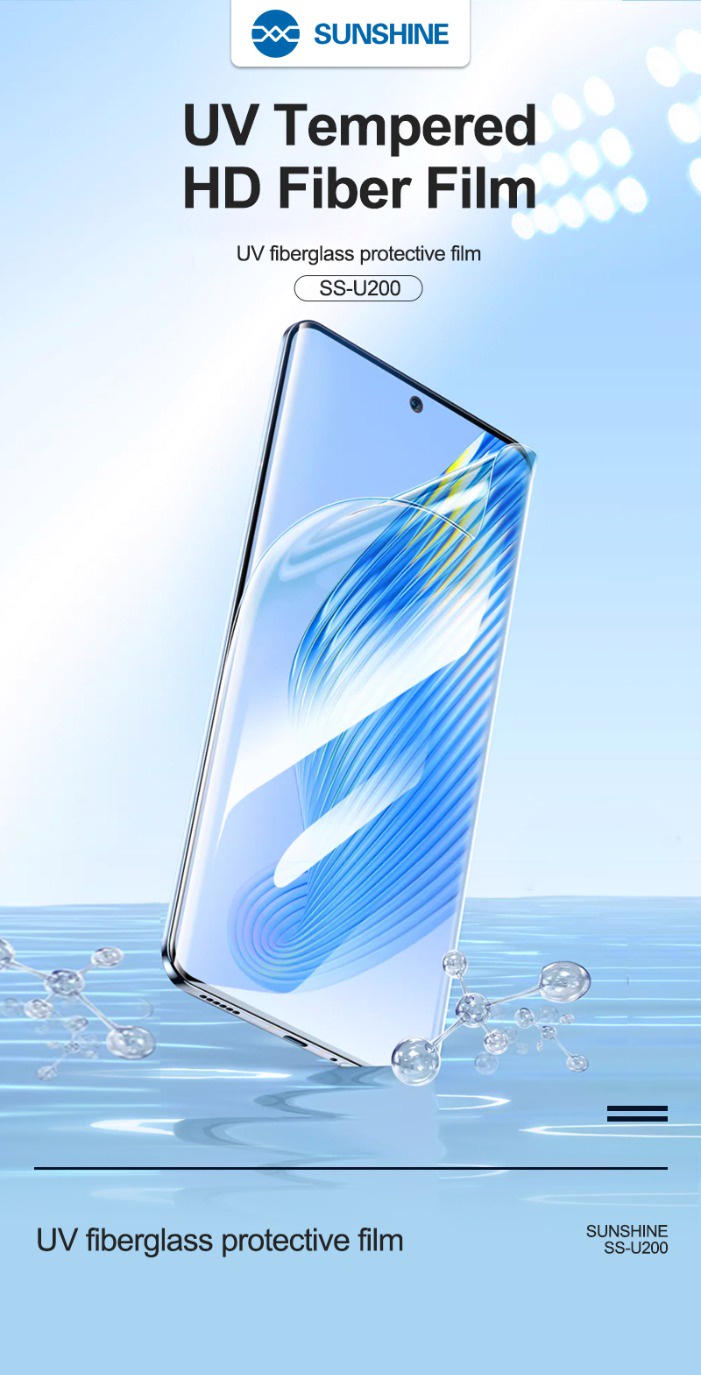 New SUNSHINE SS-U200 HD UV Fiber Glass Protective Film Diamond Level ...