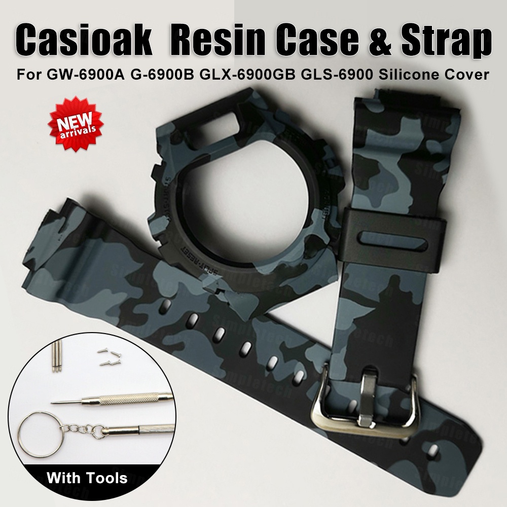 Silicone Cover For Casioak GW-6900A G-6900B GLX-6900GB GLS-6900 Resin ...