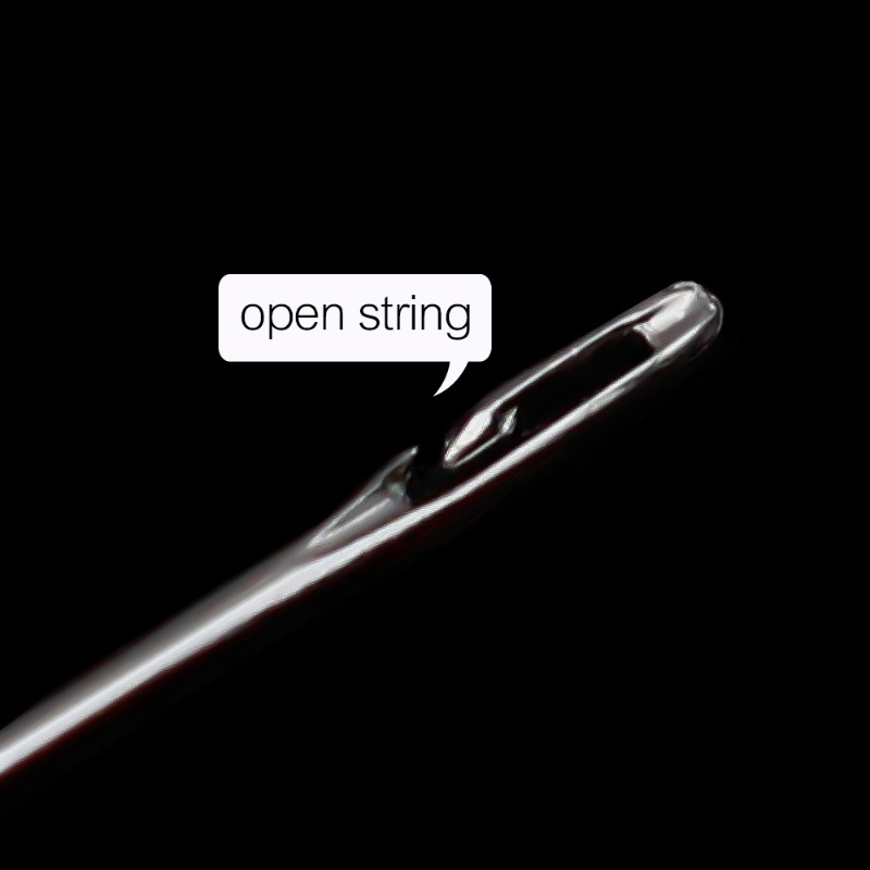 Stainless Steel Elderly Self Threading Needles / Side Hole Blind Sewing Needles / Quick ...