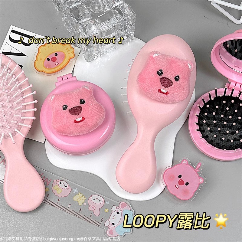 Cute Plush Loopy Folding Flip Airbag Comb Cartoon Little Beaver ...