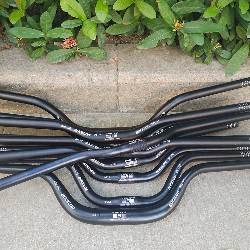 BUCKLOS 31.8mm Handle Bar Mtb 90mm Riser Bar Handle Mounatin Bike Alloy ...