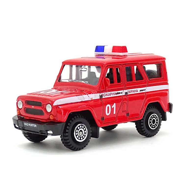 WELLY 1:60 Scale Russian UAZ Watts Hunter Off-road Vehicle Fire Truck ...