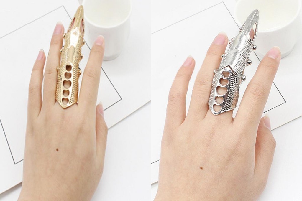 WSG_ Halloween Ring Vintage Exaggerated Alloy Gothic Punk Horrible ...