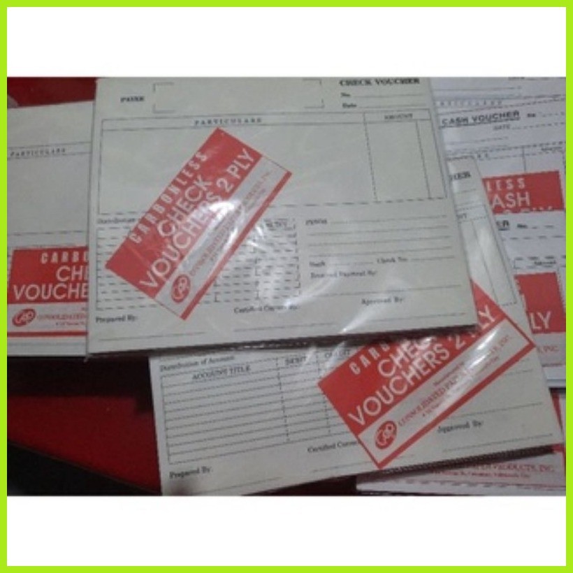 ☎ Check Voucher 2ply -- Carbonless (sold per pad & per pack) | Shopee ...