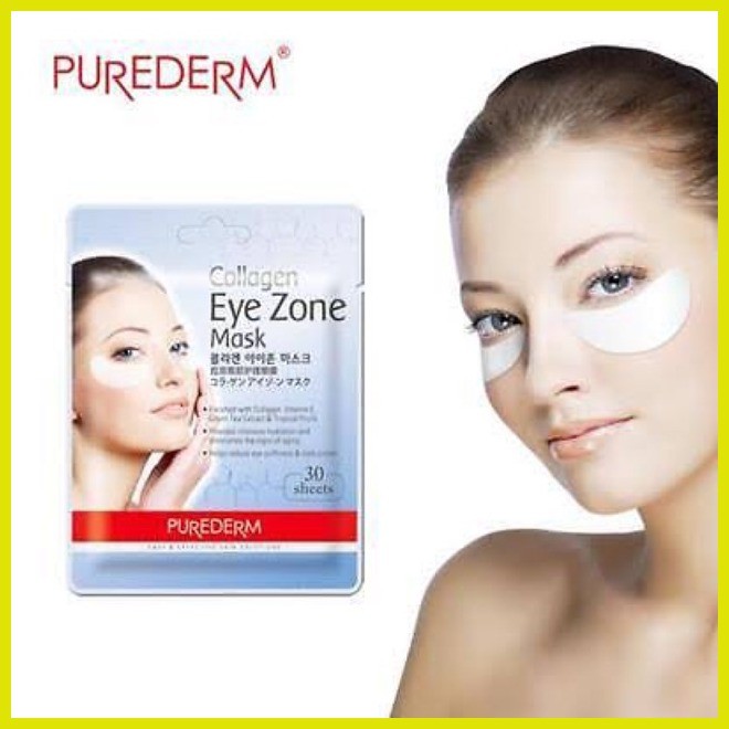 Purederm Collagen Eye Zone Mask Pack Eye Mask (30 sheets) NEW PACKAGING ...