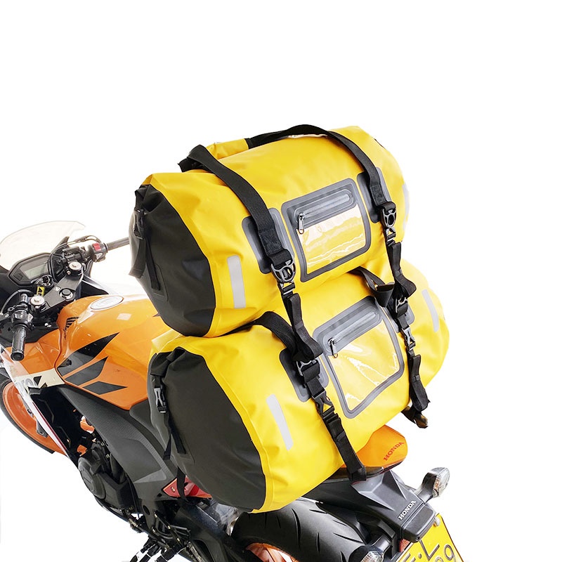 Roll top waterproof tank pannier helmet bag motorcycle tail bags dry ...