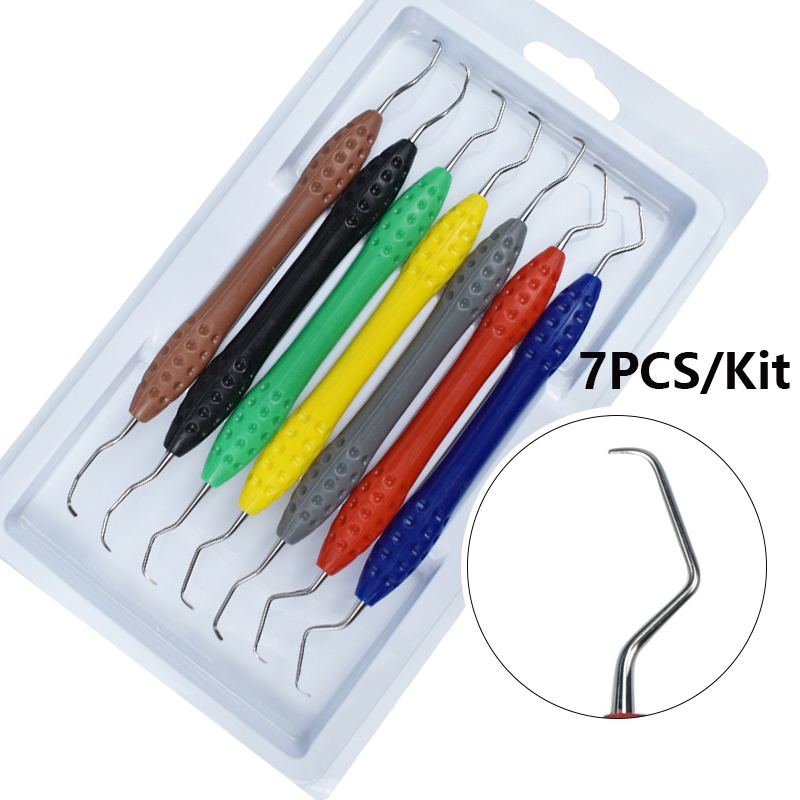 7Pcs/set Good quality Dental Tooth Cleaning Scaler Gracey Curette ... 7Pcs/set Good quality Dental Tooth Cleaning Scaler Gracey Curette ...