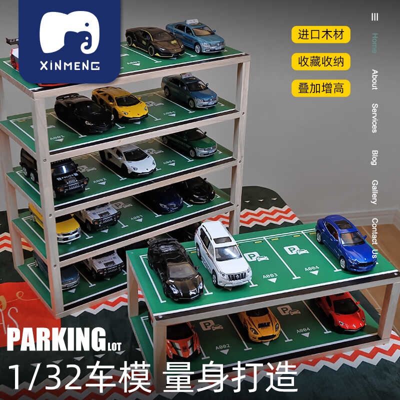 Car Storage Parking Lot Model Garage Scene Lahat ng uri ng Car Display ...