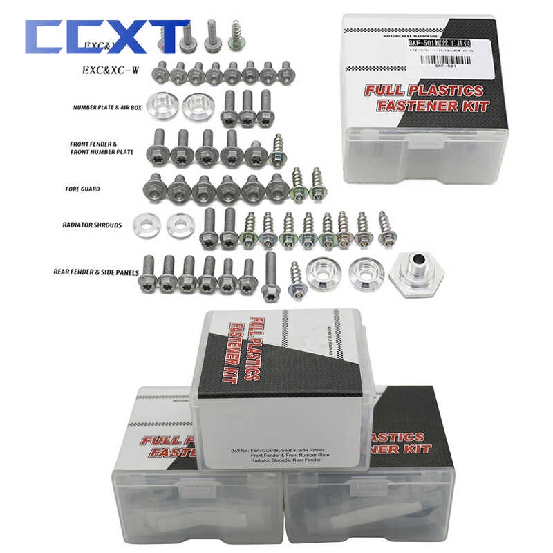 Mga Bahagi Ng Motocycle Hardware Bolt Full Plastics Fastener Kit Factory Style Para Sa KTM SX XC ...