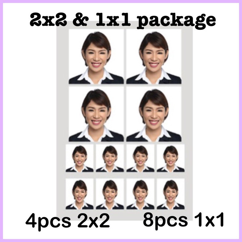 ♂ 2x2 and 1x1 ID Picture Set | Shopee Philippines