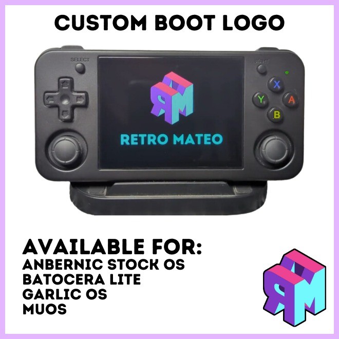 ⊗ ⊕ Custom Boot Logo (Add-on) for Batocera Lite, MuOS, Anbernic Stock ...