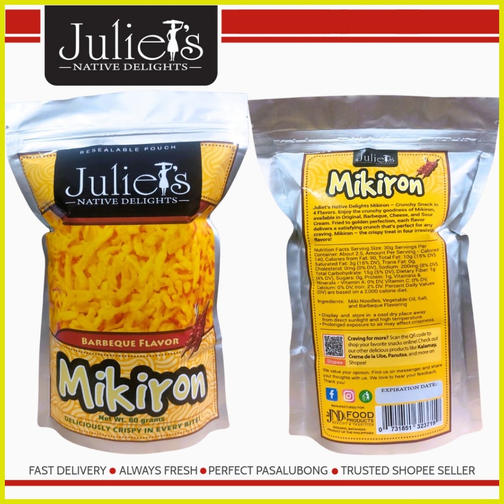 Juliet's Native Delights Crispy Mikiron (80g) | Shopee Philippines