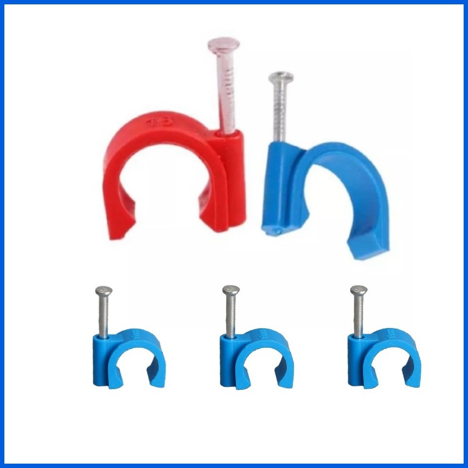 ♨ Pvc Pipe Clamp Orange and blue 1/2 inch (PER PACK/100PCS) | Shopee ...