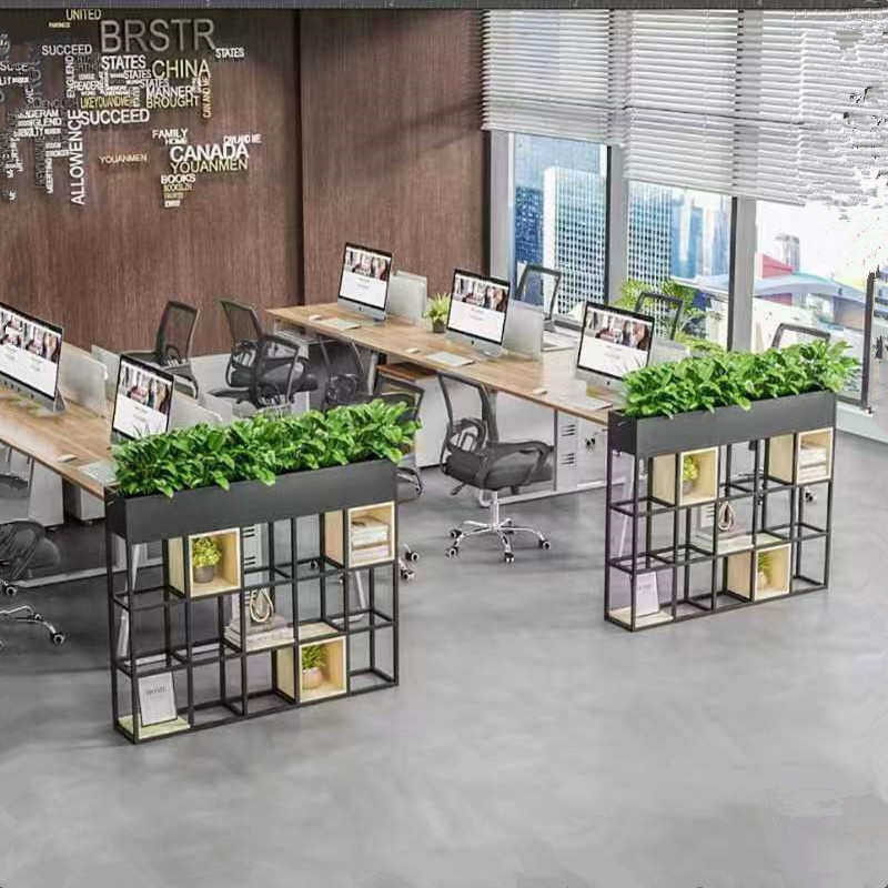 Iron office partitions, low shelves, industrial style fences ...