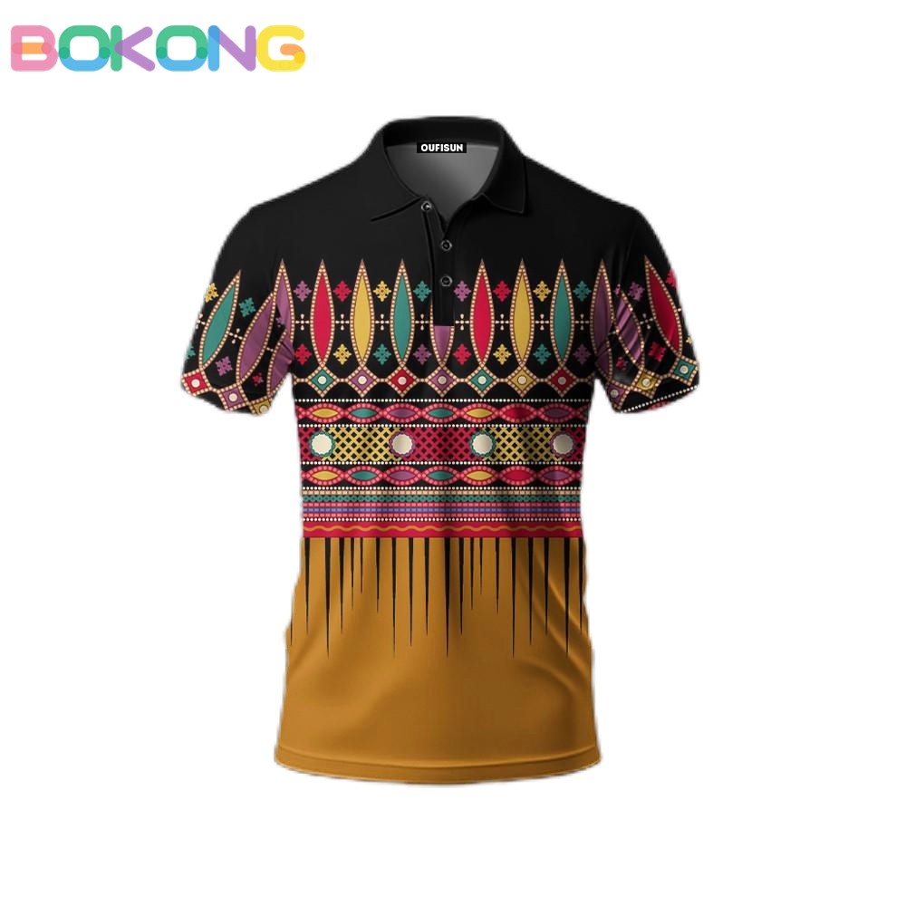 Philippine Ethnic Tribal Modern Barong POLO-shirt For men Inspired Top ...