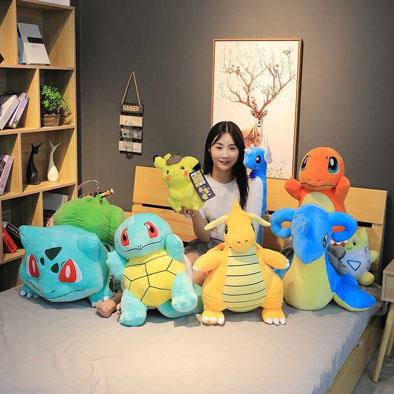 Cute Big Size - Plush Toy Stuffed Lapras Dragonite Dragonair Doll Throw ...