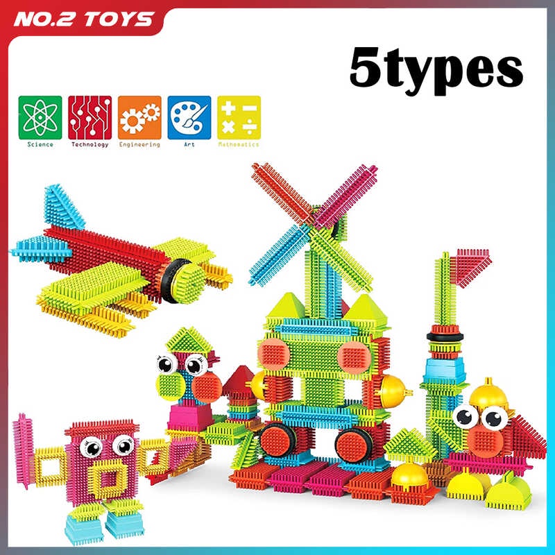 Children's Intellectual Innovation Modeling Assembly DIY Building Block ...