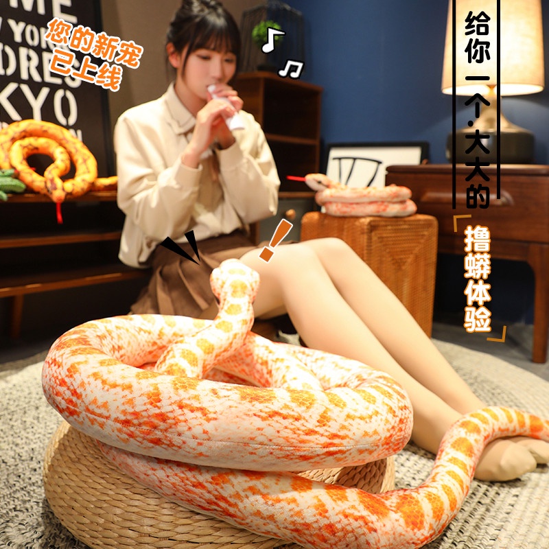 110/160/200/300cm Stuffed Toy Like Real Big Long Snake Python Plush Toy ...