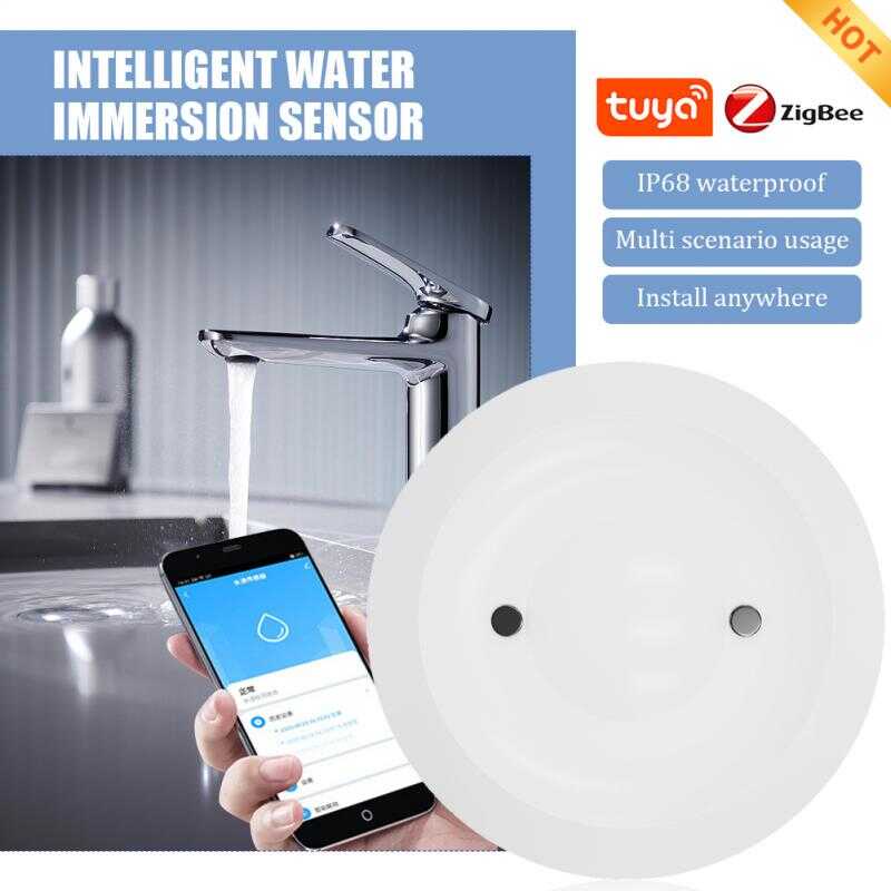 TUYA Smart ZigBee Water Leak Detector Flood Sensor Water Tank Full ...