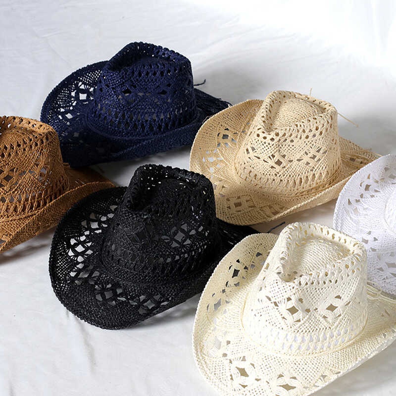Cowboy Sumbrero Fashion Guwang Kamay Cowboy Sumbrero Dayami Lalaki ...