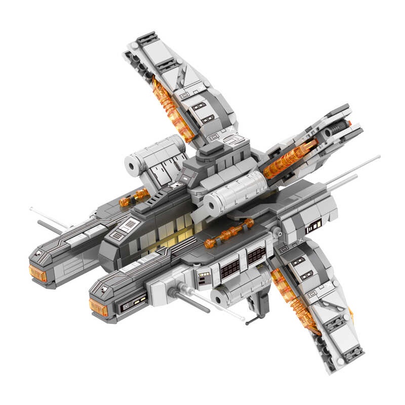 Technical Space Ship MOC Fighter Bricks Creative Warship Battleship ...