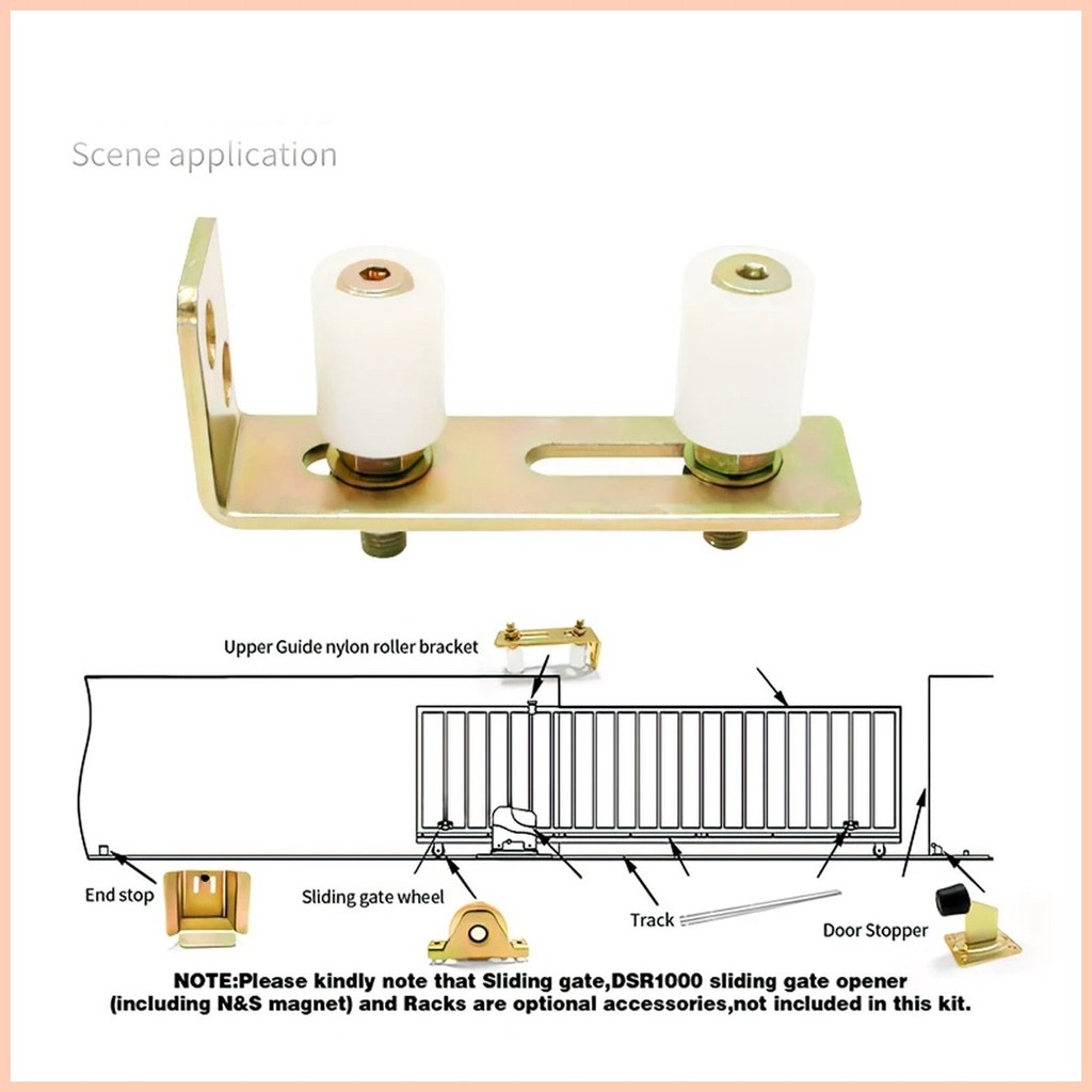 Aquosport Sliding Gate Guide Roller Nylon Roller Floor Guide For ...