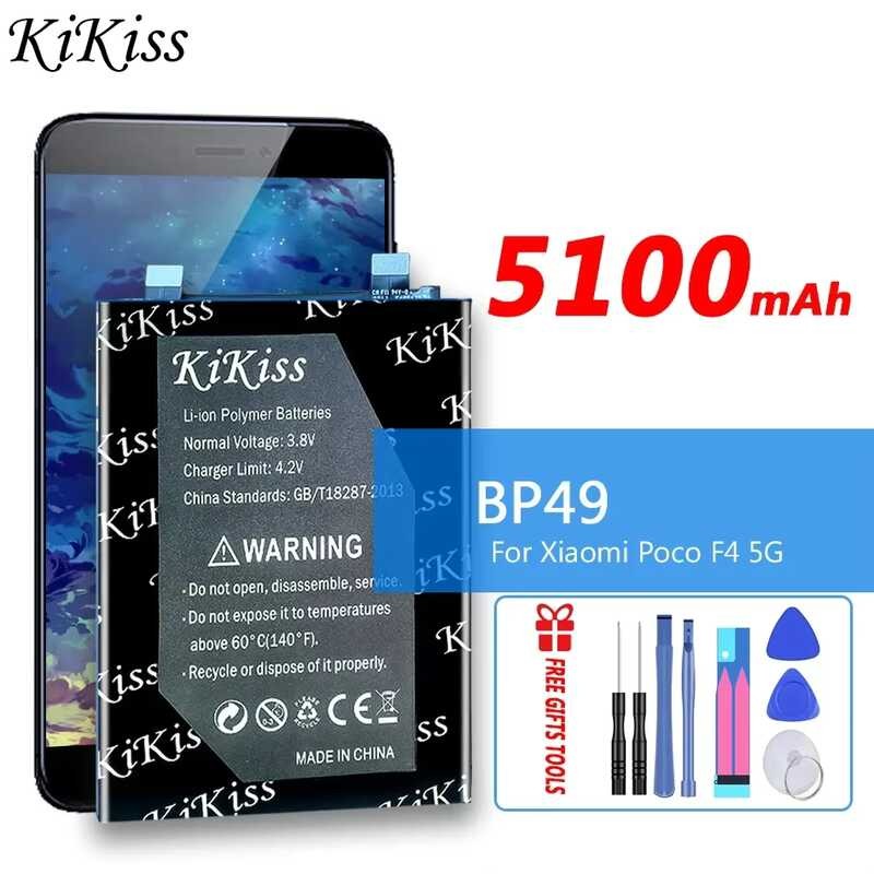 LY 5100Mah Kikiss Powerful Battery Bp49 BP 49 For Xiaomi Poco F4 5G/For ...