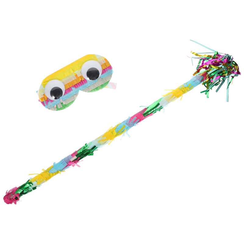 Pinata Stick Prop Multicolored Eye Patch Kids Eyeglass Stick S Paper ...