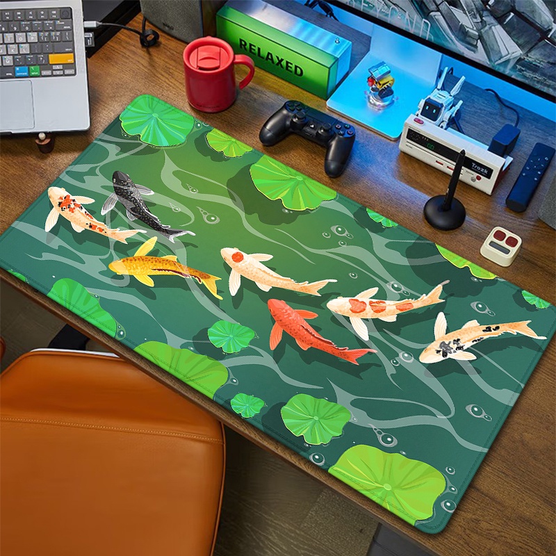Japanese Fish Under Water Cute Mat Extra Large XXL Gaming Mouse ...