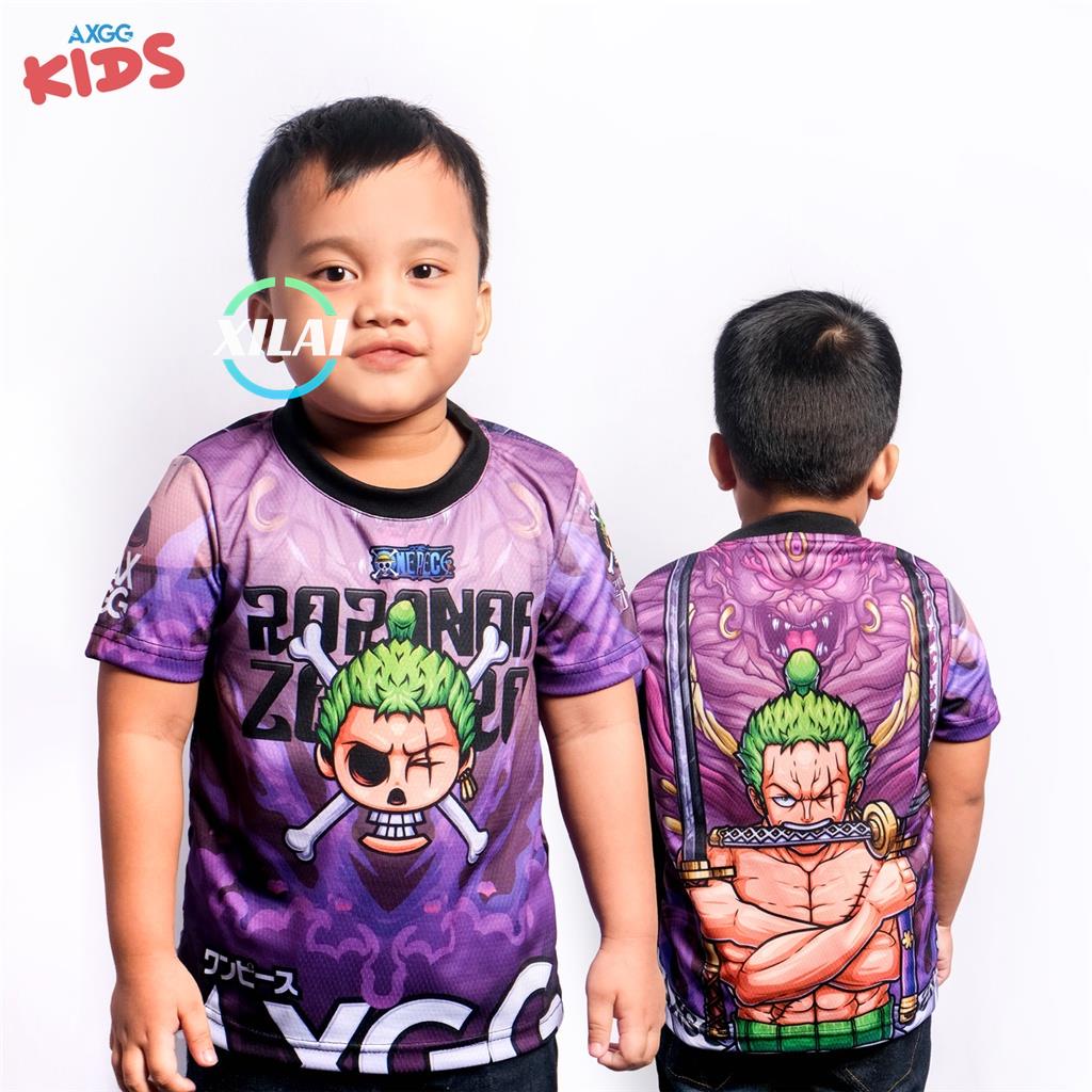 xil AXGG Kids - ' One Piece - Zoro Asura ' Anime Unisex Shirt for Kids ...