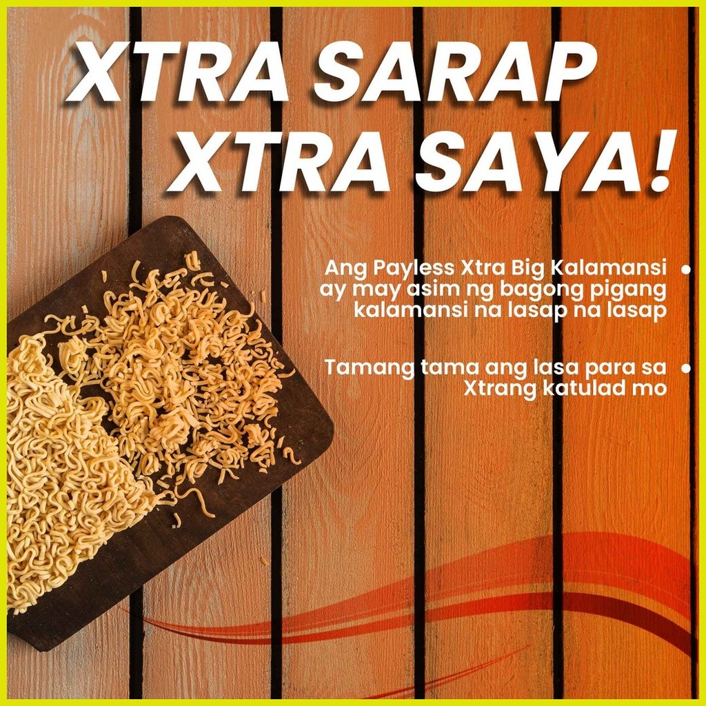 Payless Xtra Big Pancit Canton Kalamansi 125Gx 4 Packs | Shopee Philippines