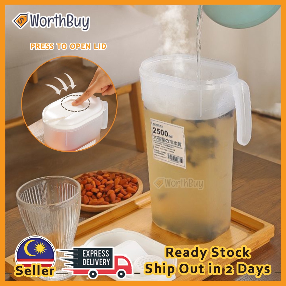 Worthbuy 1.8L / 2.5L Jag Air Plastik Water Jug Plastic Jug Bekas Air ...