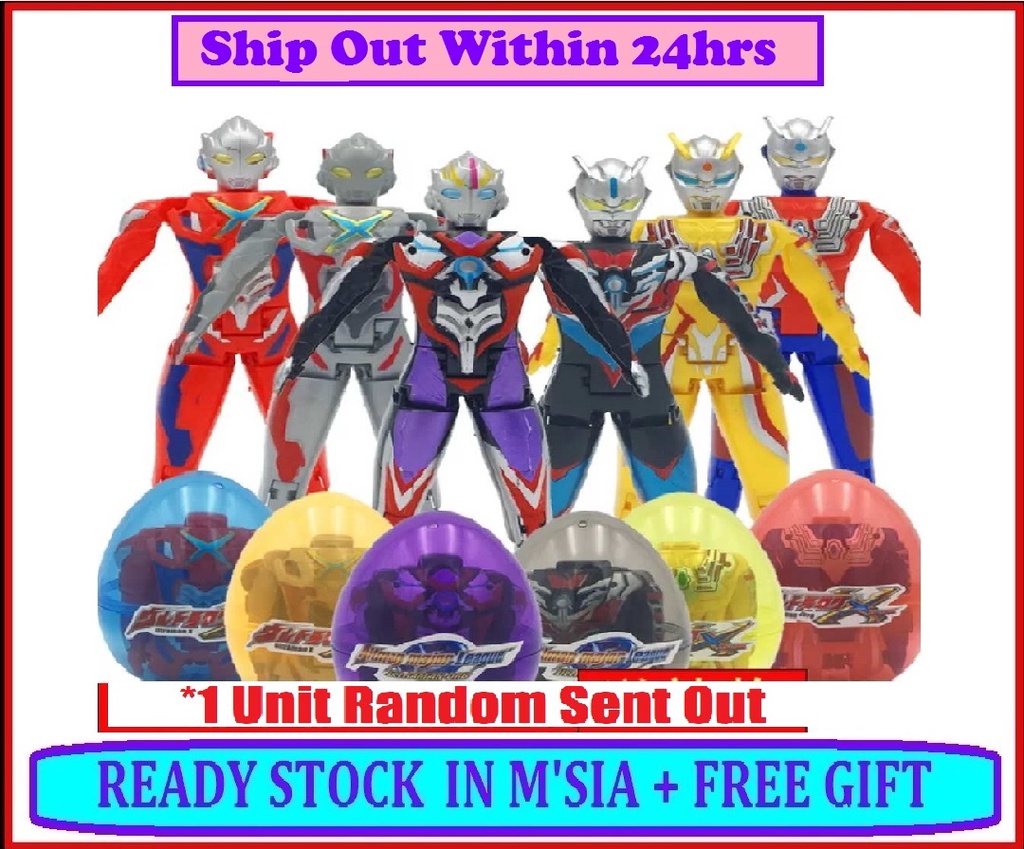 Ultraman Surprise Eggs Toys Birthday Party Egg Toy Transform Mainan ...