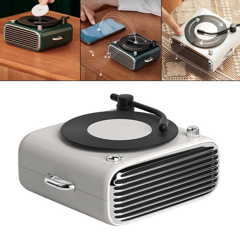 D10 Retro Turntable Wireless Bluetooth Speaker Aromatherapy Diffuser ...