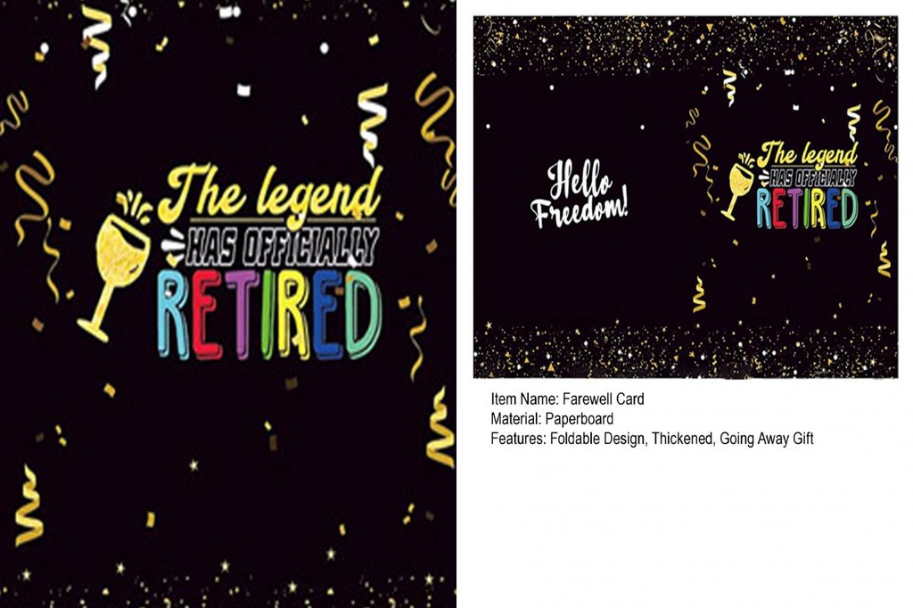 yakhsu| Farewell Card Foldable Farewell Card Goodbye Farewell Card for ...