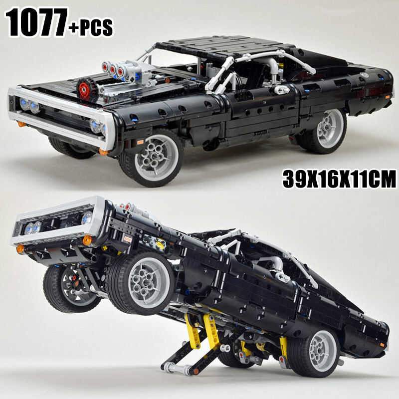New 2024 Technical Dodge Charger Racing Car Building Blocks Set Model ...