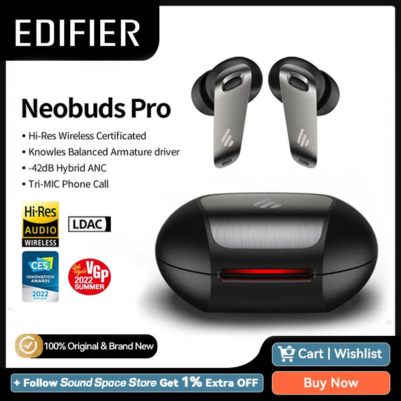 Edifier Neobuds Pro TWS Wireless Bluetooth Earphone Hybrid ANC Hi-Res ...