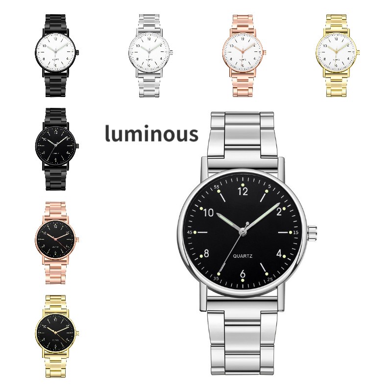 Fashionable Glow-in-the-dark Needle Watch For Men And Women Quartz ...