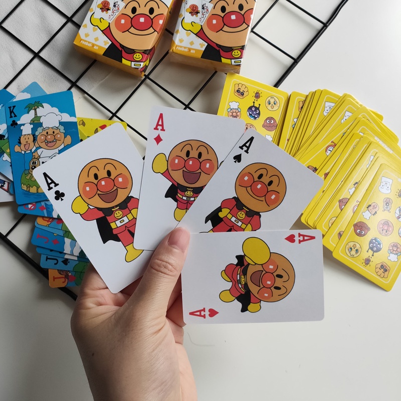 Anpanman Playing Cards Cartoon Baikinman Cute Puzzle Cognitive Toys ...